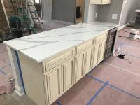 China Popular Quartz Stone Countertops With Veins 400 Kinds Colors Optional for sale