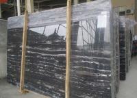 China Sliver silver Dragon Black with White Vein polished black and white stone marble slabs tiles for sale
