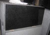China New G684 Fuding Black Pearl Black Diamond Basalt Split Polished Flamed Granite stone tiles slabs for sale