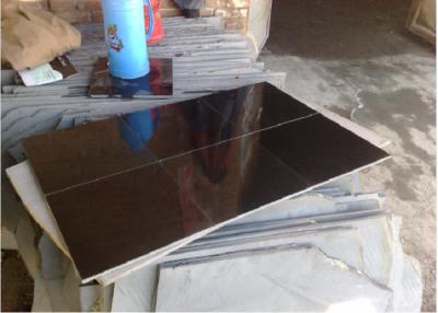 China China Absolute Pure Mongolia Black Polished flamed black Granite stone wall floor tiles slabs for kithcen coutertops for sale