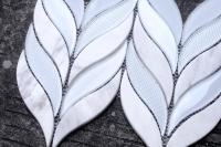 China Popular Marble Mosaic Floor Tile , Hotel Marble Mosaic Bathroom Floor Tile for sale