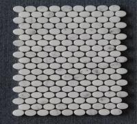 China Popular Marble Mosaic Floor Tile , Hotel Marble Mosaic Bathroom Floor Tile for sale