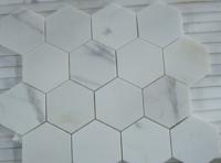 China Lantern White Marble Mosaic Tile Suit Indoor Wall Decoration 305 X 305mm Size for sale