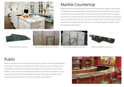 China Modern Marble Vanity Tops , White / Beige Yellow Marble Bathroom Countertops for sale