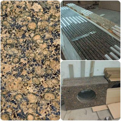 China Modern Design Custom Granite Countertops , Brown Granite Bathroom Worktops for sale