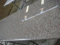 China Brown Solid Granite Worktops High Strength Natural Granite Raw Material for sale