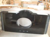 China Black Natural Granite Countertops , High Density Solid Black Granite Countertops for sale