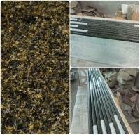 China Green Solid Granite Worktops 250MPA Compressive Strength SGS Standard for sale