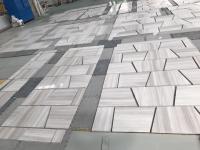 China White grey wooden grain natural marble tile and slab for sale