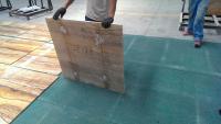 China Golden yellow wooden grain natural marble tile and slab for sale