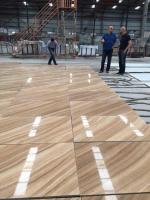 China Golden yellow wooden grain marble natural marble tile and slab for sale