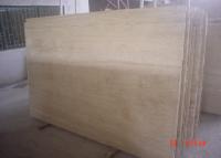 China Yellow Classic Travertine Natural Marble Tile Up 85 Polished Degree for sale