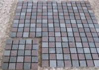 China Natural Driveway Paving Stones , Dark Grey Red Porphyry Outside Paving Stones for sale