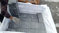 China Tumble Flamed Slate Paving Stones Natural Bushhammerd Surface Finished for sale