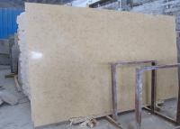 China Light Yellow Natural Marble Tile Gold Beige 10mm / 12mm Thickness for sale