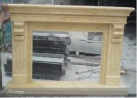 China Light Yellow Natural Marble Tile Gold Beige 10mm / 12mm Thickness for sale