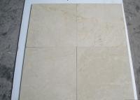 China Marble Cream Jura Beige Tiles , Marfil Large White Marble Tiles For Bathroom for sale