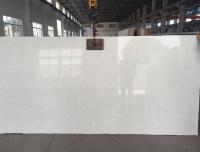 China Large White Mirror Quartz Floor Tiles , Solid White Quartz Countertops Slab for sale
