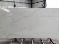 China Calacatta Gold Quartz Stone Slab 3000 X 1400mm / Customized Cut Size for sale