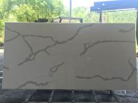 China Calacatta Gold Quartz Stone Slab 3000 X 1400mm / Customized Cut Size for sale