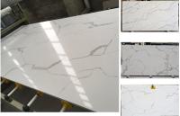 China Polished Surface Calacatta Quartz Slab , Kitchen Calacatta Quartz Countertops for sale