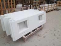 China Economical Quartz Bathroom Vanity Tops 93% Quartz Sand Percentage for sale