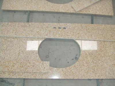 China Prefab Beige Bathroom Vanity Countertops 93% Quartz Sand Percentage for sale