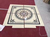 China Rectangle Marble Floor Medallions For House Decorative 2.6g / Cm3 Bulk Density for sale