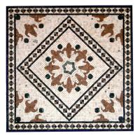 China Solid Surface Marble Medallion Floor Tile , Decorative Custom Floor Medallions for sale