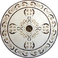 China Round Mosaic Marble Floor Medallions Polished Solid Surface Sgs Standard for sale