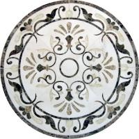 China Round Mosaic Marble Floor Medallions Polished Solid Surface Sgs Standard for sale