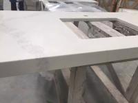 China Custom Cut Hard Surface Kitchen Countertops With Vein , Stone Kitchen Worktops for sale