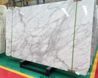 China Italy calacatta extra white marble slab 2 cm  natural stone slab for sale
