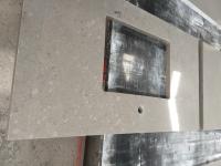 China Hotel Renovation Quartz Bathroom Vanity Tops 93% Up Natural Quartz Sand for sale