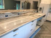 China Residential kitchen remodelling Customized engineering Quartz Stone Countertops for sale