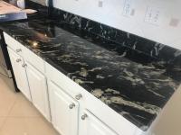 China Commercial kitchen remodelling Customized engineering Quartz Stone Countertops for sale