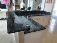 China Commercial kitchen remodelling Customized engineering Quartz Stone Countertops for sale