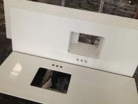 China Residential Bathroom vanity top remodelling Customized engineering Quartz Stone Countertops for sale
