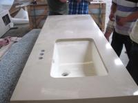 China Professional Bathroom Vanity Countertops Quartz Granite Raw Material for sale