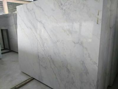 China High Density Marble Wall Panels For Showers / Room , White Marble Slab Flooring for sale