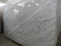China High Density Marble Wall Panels For Showers / Room , White Marble Slab Flooring for sale