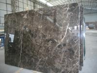 China Dark Brown Natural Stone Slabs 2.71g / Cm3 Bulk Density 95 Up Polished Degree for sale