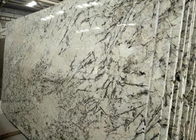 China Blue Cream White Granite Slabs , Prefabricated Smooth Stone Slab Countertop for sale
