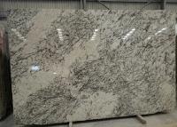 China Blue Cream White Granite Slabs , Prefabricated Smooth Stone Slab Countertop for sale