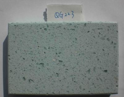 China Colorful Polished Quartz Stone Countertops Slab SGS Certification for sale
