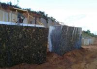 China Mosaic Black Granite Slab For Work Top , High Hardness Granite Stone Slabs for sale
