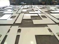 China Smooth Quartz Bathroom Vanity Tops 0.75