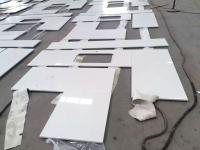 China Smooth Quartz Bathroom Vanity Tops 0.75