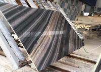China Brown Book Match Marble  Natural Stone Slabs Random Edges SGS Standard for sale