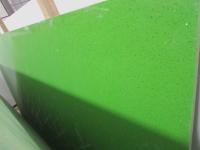 China Sparkle Galaxy Green Stone Slab , Custom Size Artificial Natural Quartz Slab for sale
